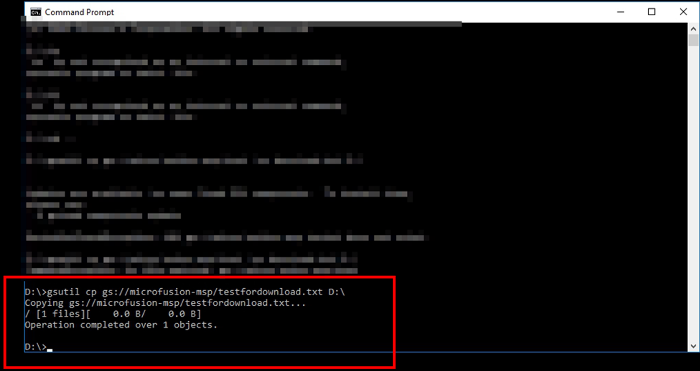 運用指令從 GCE 上傳資料到 Cloud Storage