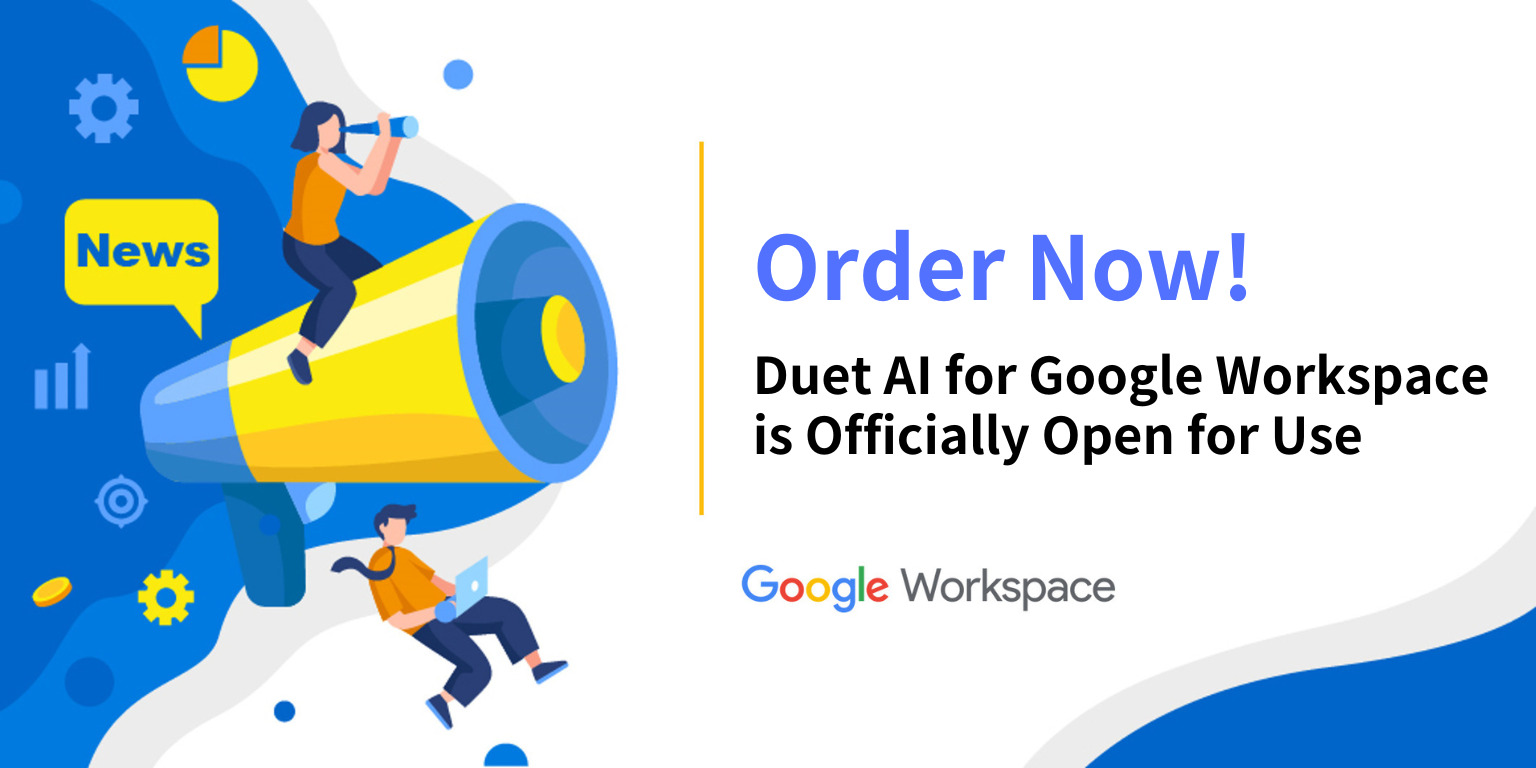 【Order Now】Duet AI for Google Workspace is Officially Open for Use! - Microfusion 宏庭科技｜雲端服務整合專家