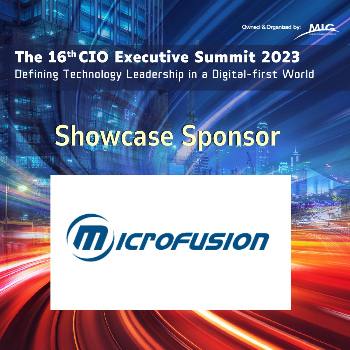 Join Microfusion at the 16th CIO Executive Summit 2023 in Hong Kong! - Microfusion 宏庭科技｜雲端服務整合專家